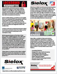 Product Datasheets - Sielox Access Control Solutions